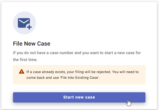 How to Start a New Case – eFile and Serve Texas