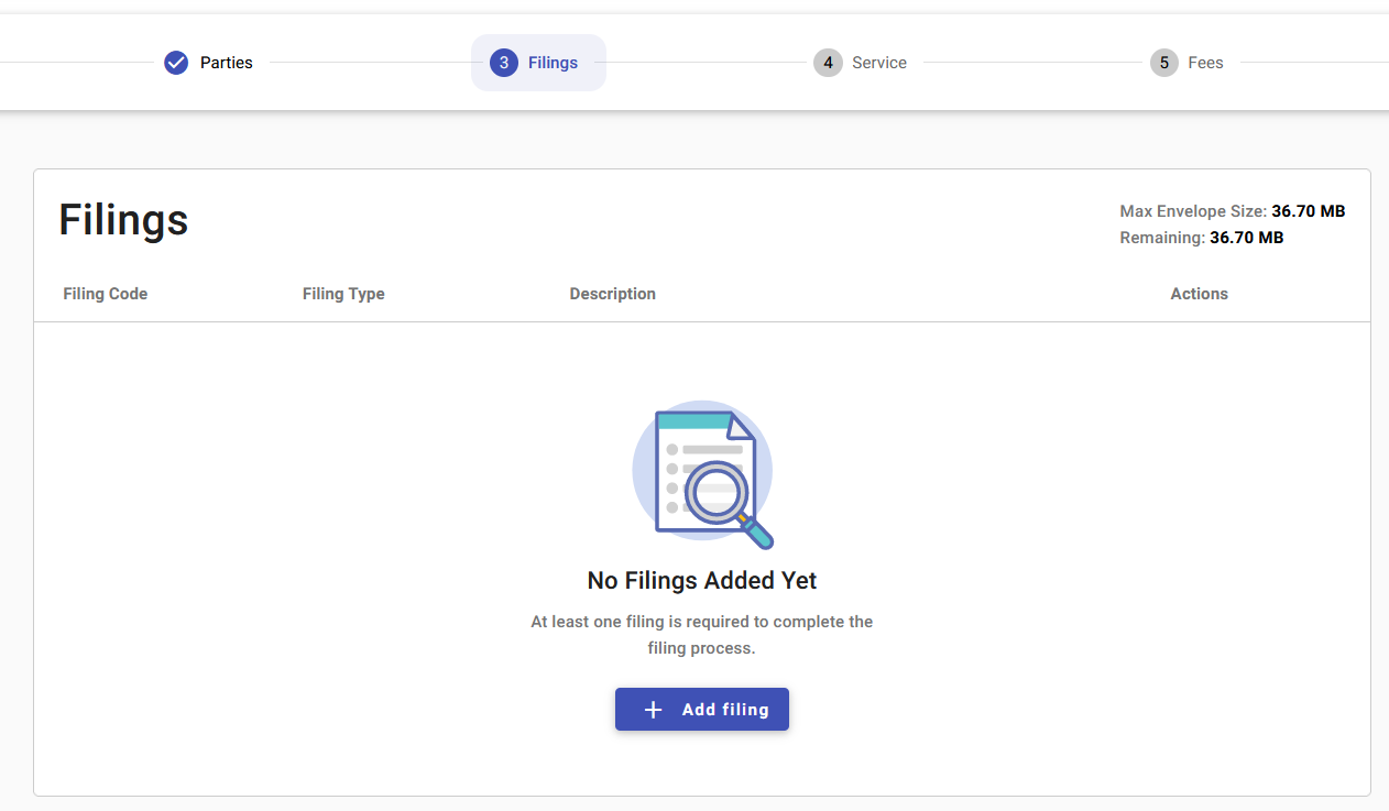 What is the Filings Tab? – eFile and Serve Texas