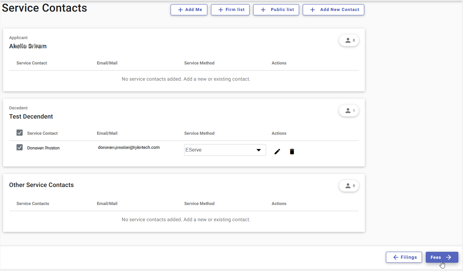 What is the Service Tab? – eFile and Serve Texas