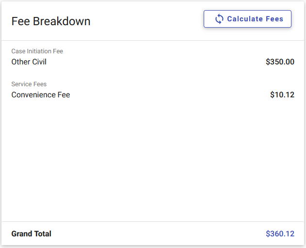What is the Fees Tab? – eFile and Serve Texas