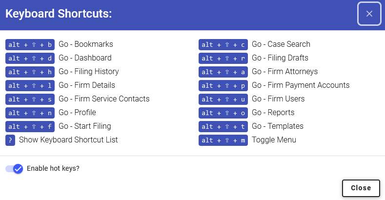 Are Hot Keys (Shortcut) Available for Navigating the Site? – eFile and ...