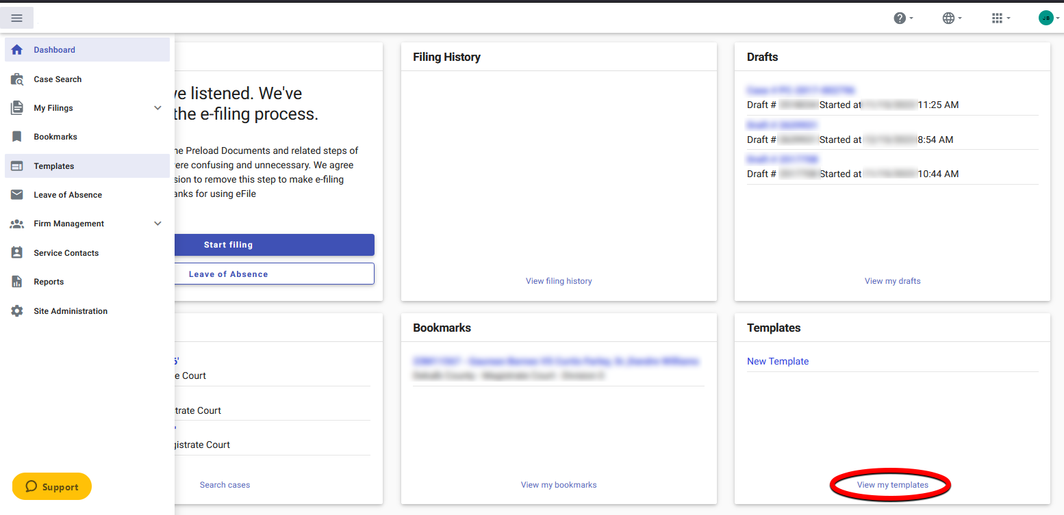 How Do I Create Templates and How Do I Use Them? – eFile and Serve Texas