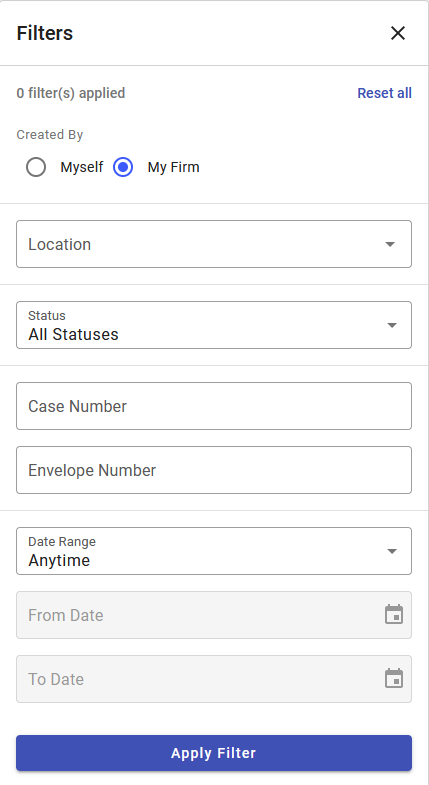 How to View All Filings in a Firm Account Using the Filing History ...