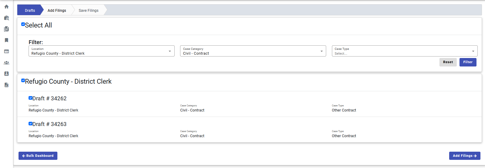 TEXAS: Manage Your Bulk Filings for New Cases – eFile and Serve Texas