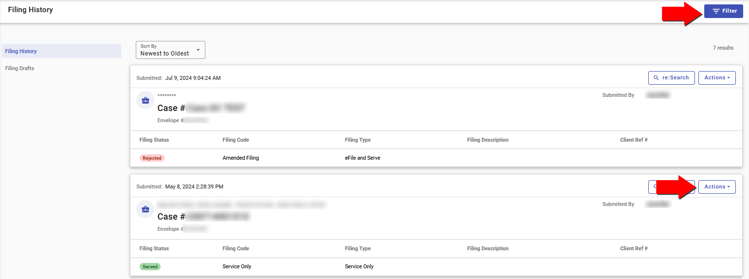 How Do I Check What Service Contacts Were Served in an Accepted Filing ...